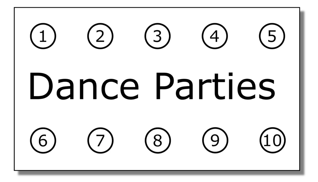Dance Party Punch Card | Ann Arbor