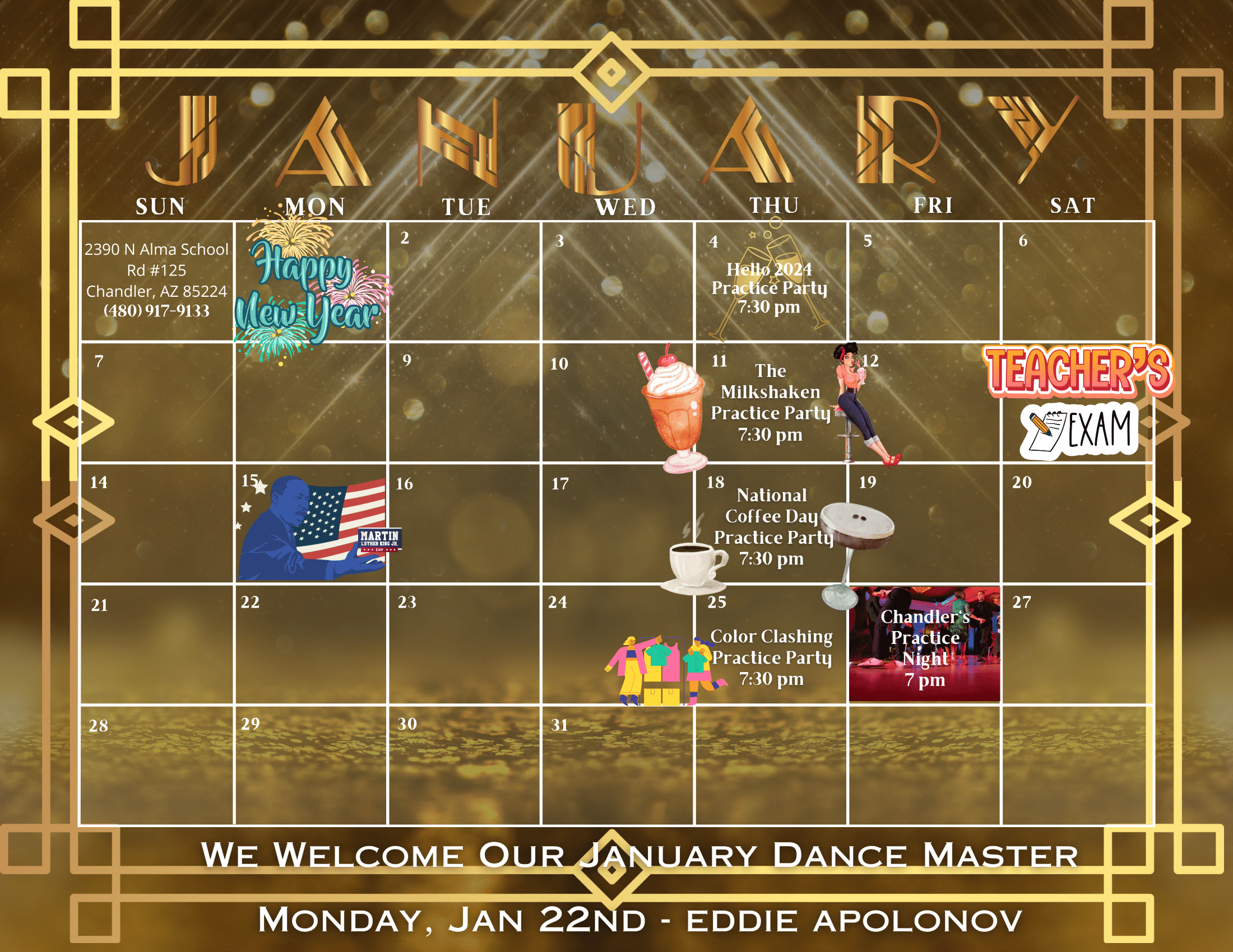 Our Dance Calendar - Studio Events