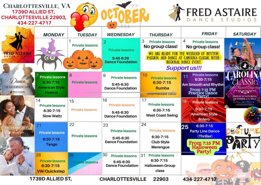 Our Dance Calendar - Charlottesville