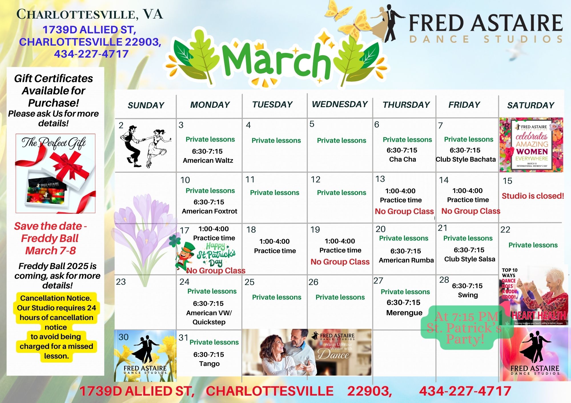 Our Dance Calendar - Charlottesville