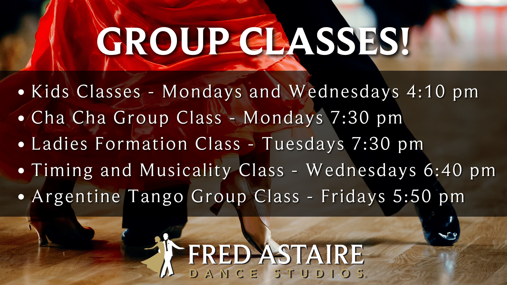 Our Dance Calendar - Gilbert