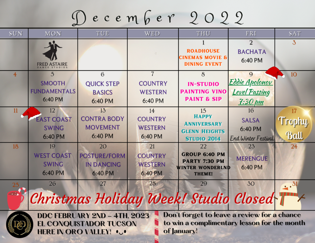Our Dance Calendar - Glenn Heights