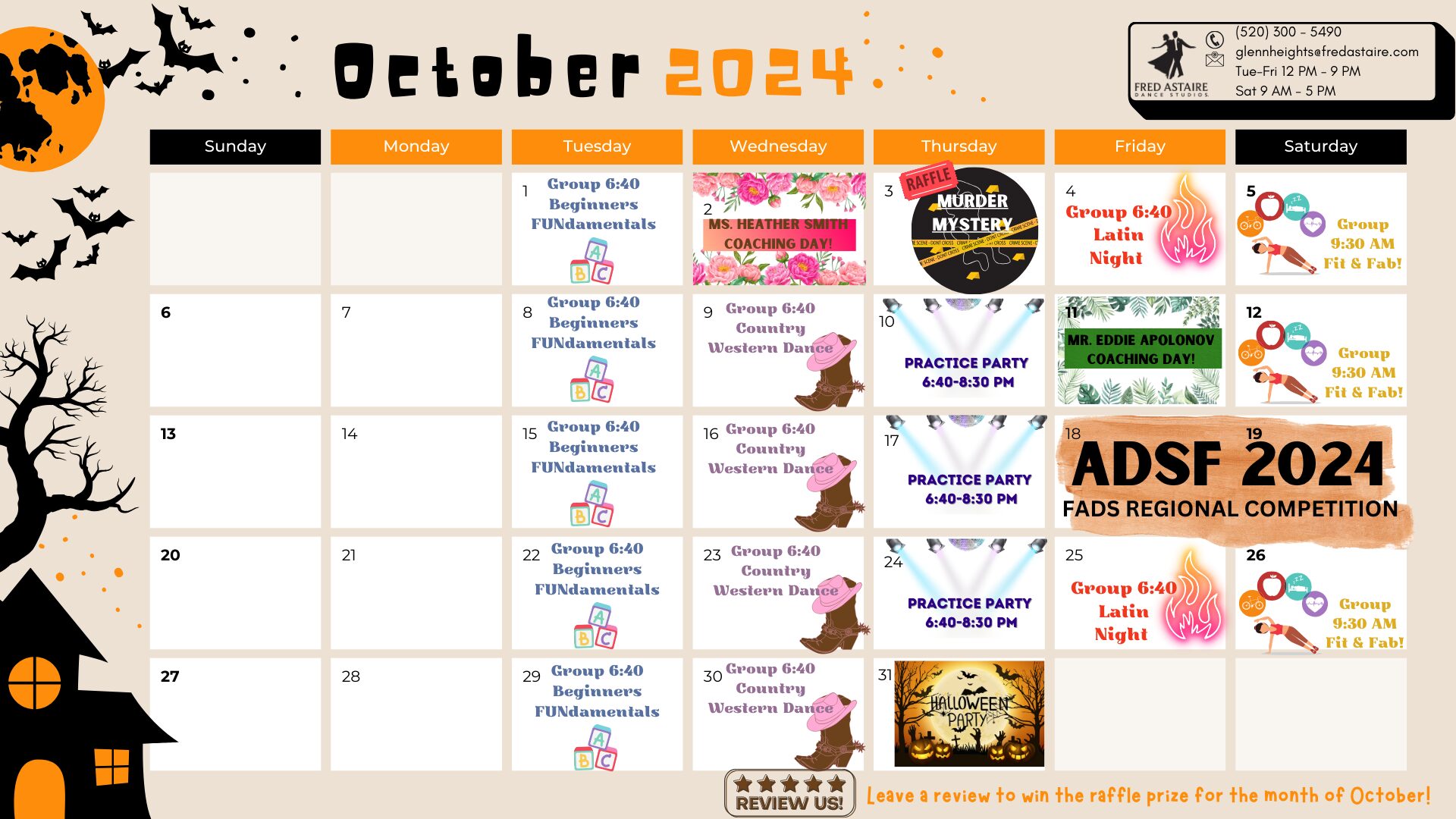 Our Dance Calendar - Glenn Heights