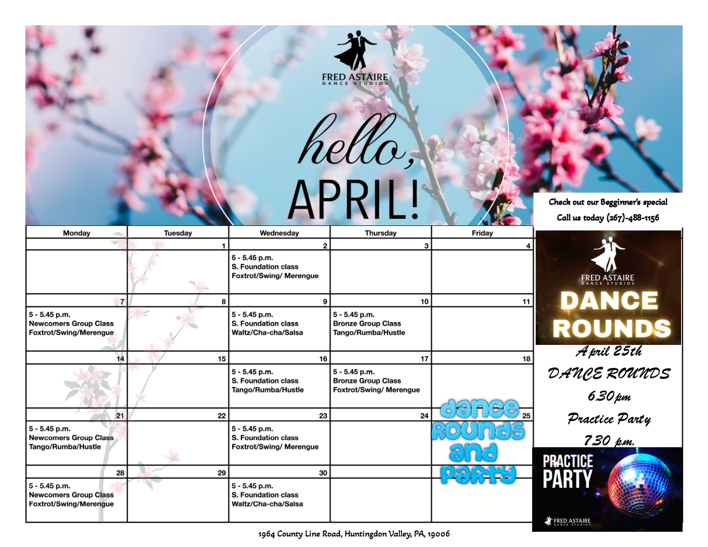 Our Dance Calendar - Huntingdon Valley