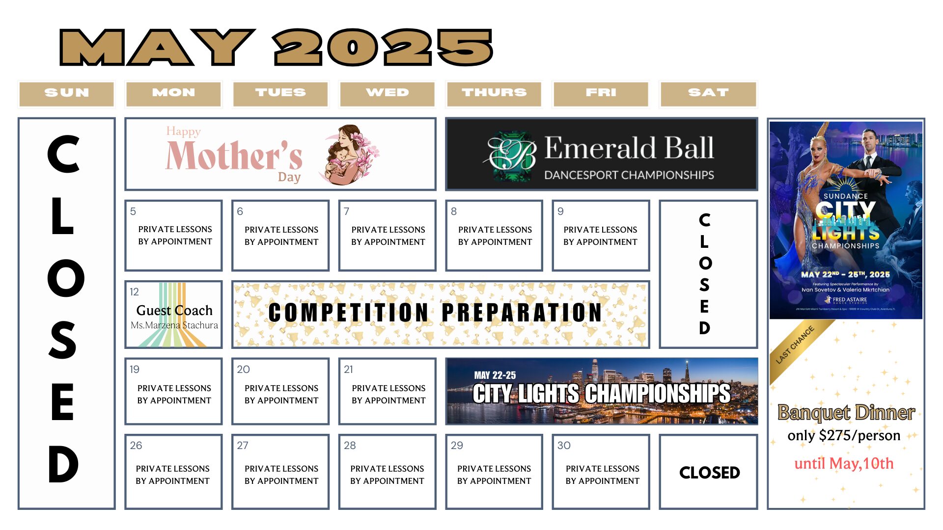 Our Dance Calendar - Miami Beach
