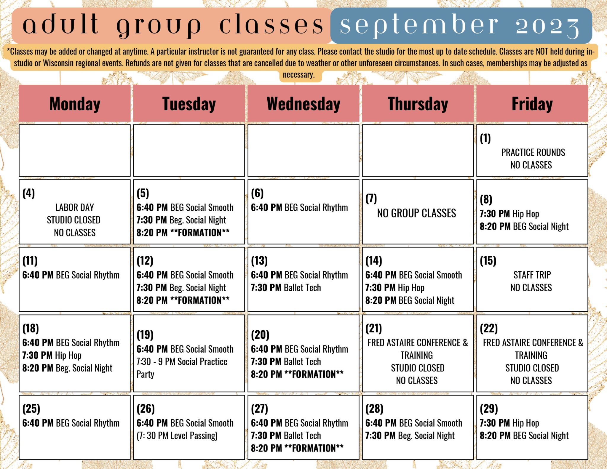 Dance Classes Near Me For Adults | Adult Group Classes - Fred Astaire ...