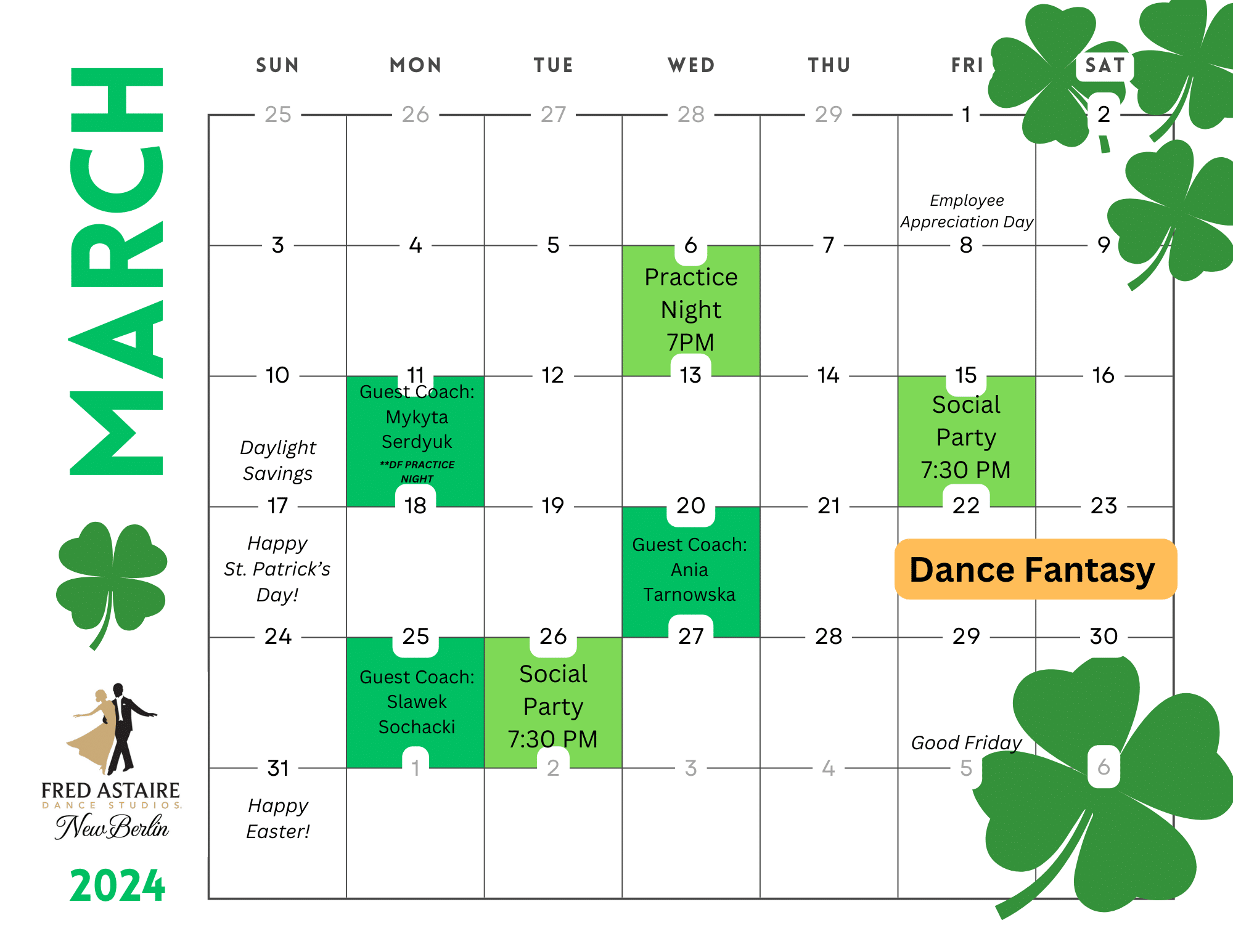 Our Dance Calendar - New Berlin