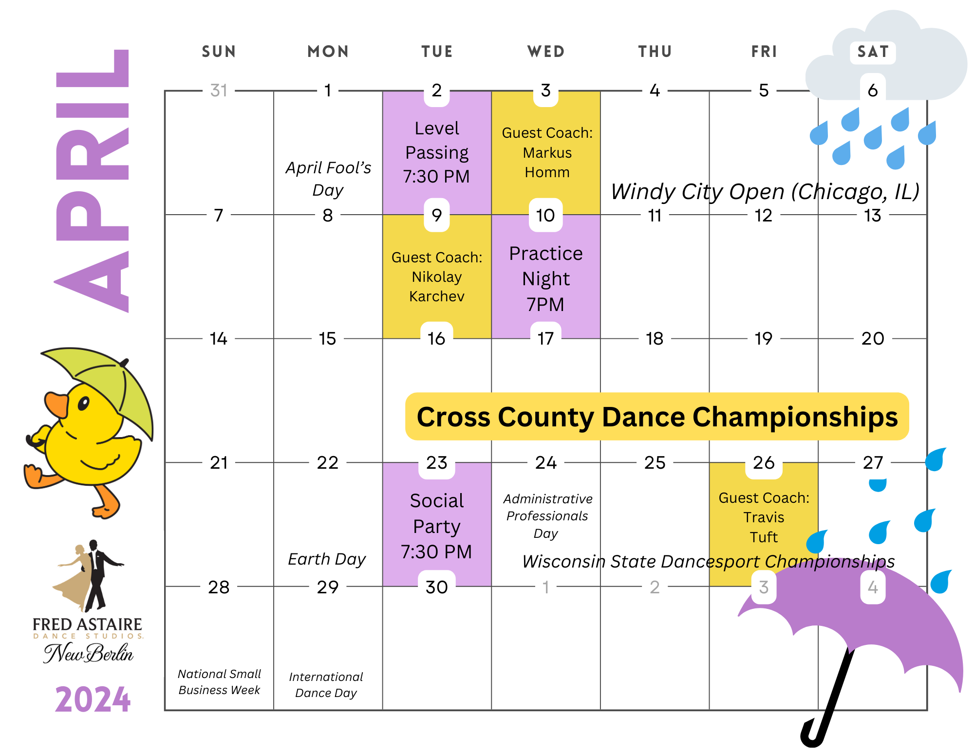 Our Dance Calendar - New Berlin