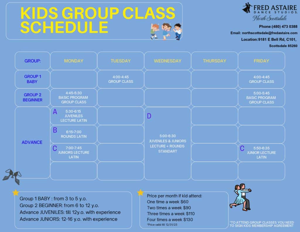 Junior Schedule & Info - North Scottsdale