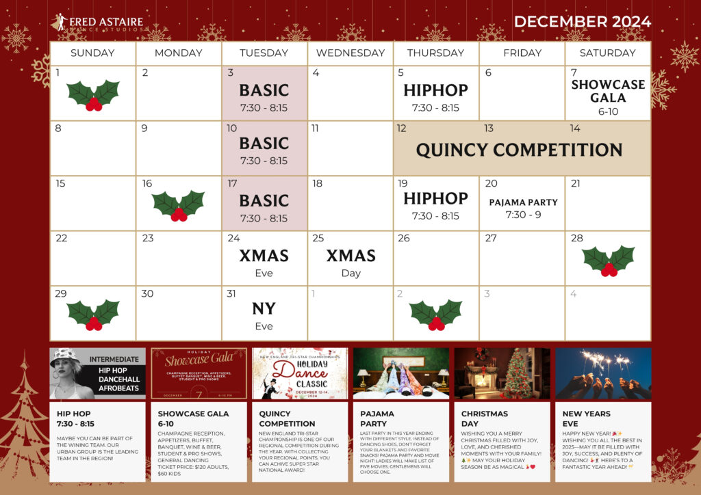 Our Dance Calendar - Norwalk