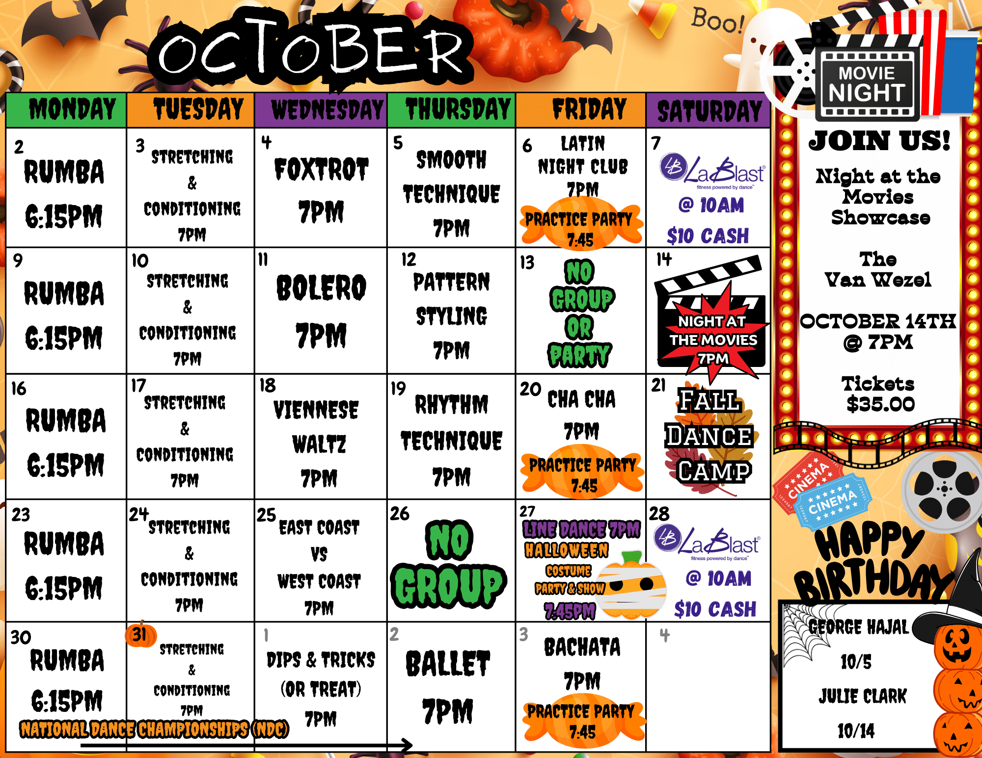 Our Dance Calendar - Sarasota