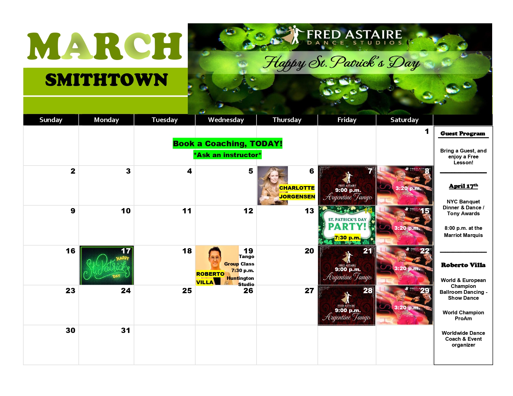 Our Dance Calendar - Smithtown
