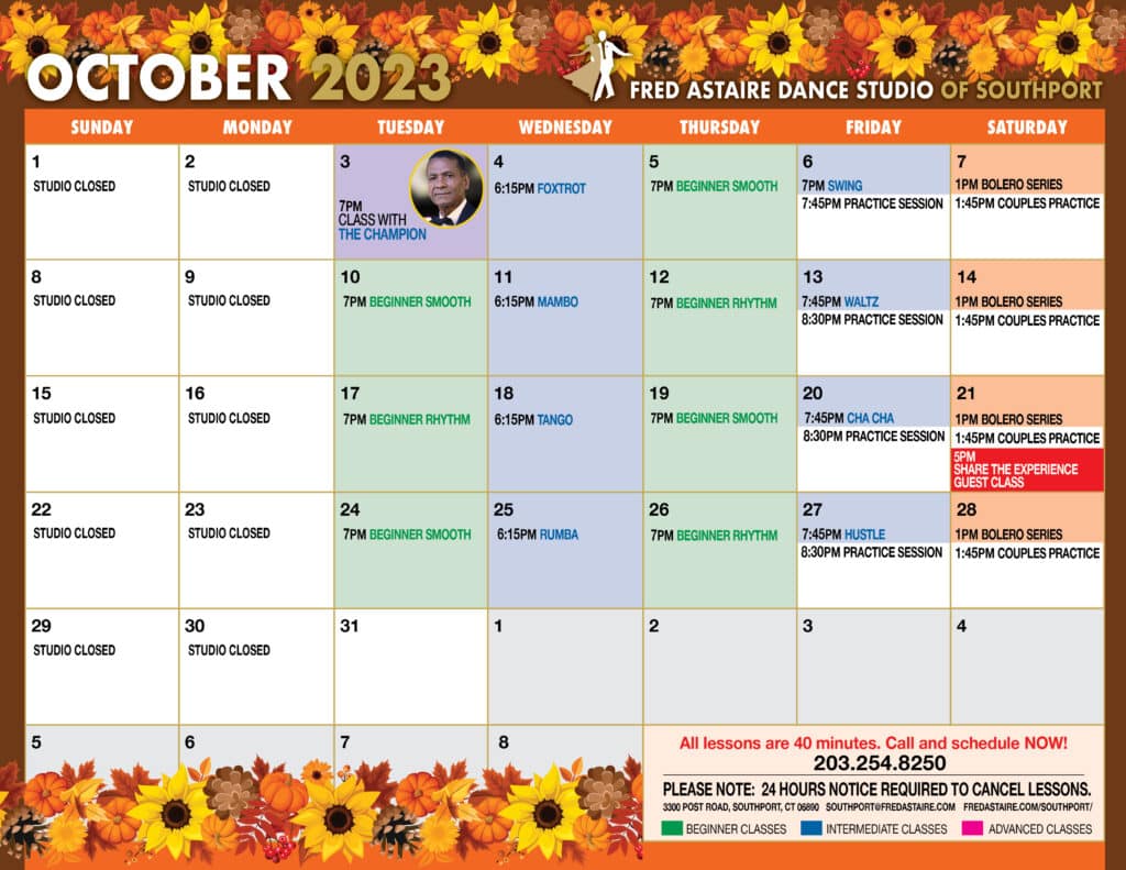 Our Dance Calendar - Southport