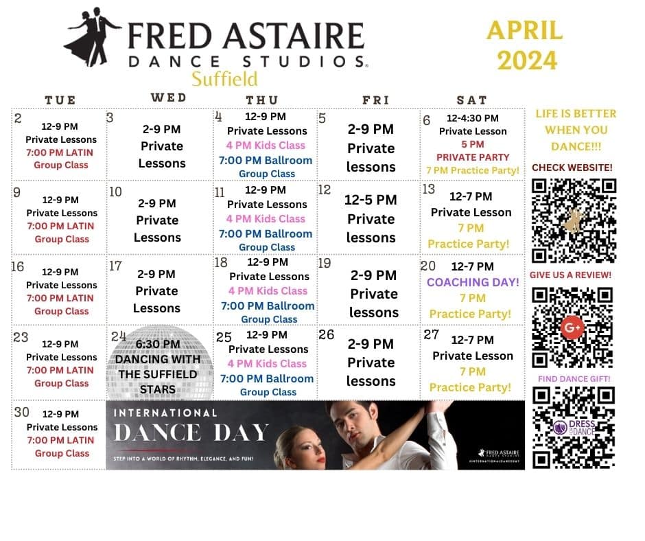 Our Dance Calendar - Suffield