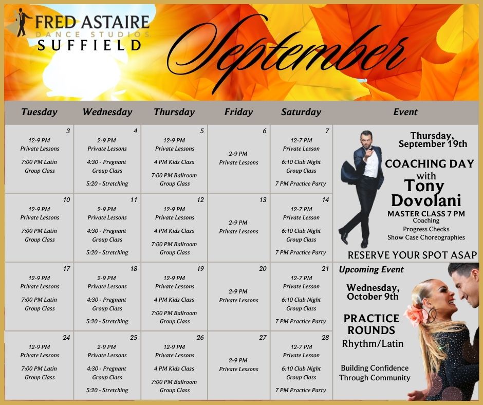 Our Dance Calendar - Suffield